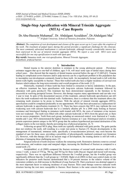 Vonlay; A paradigm shift in post endodontic restoration: A case report ...