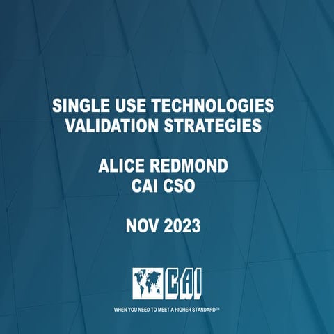 Single-Use-Technologies_revc.pdf-SUS tech | PDF
