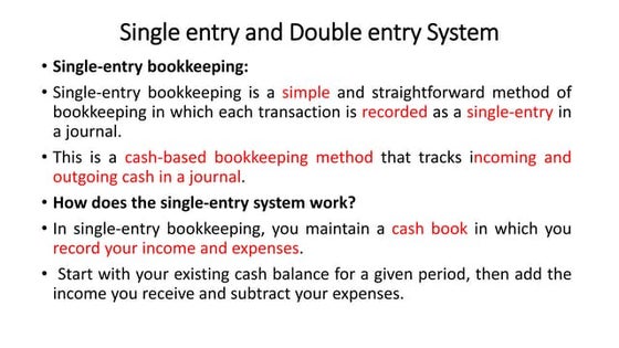 Double entry system | PPTX
