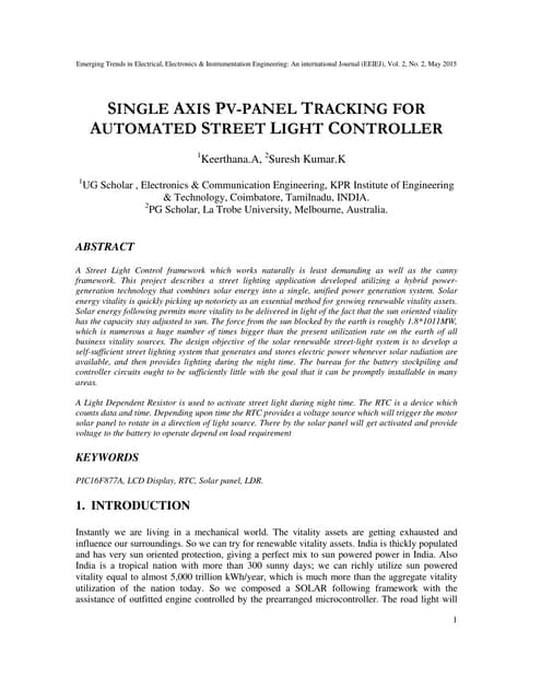 SOLAR BASED LED SCROLING DISPLAY | PPT