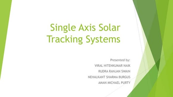 Solar tracker | PPT
