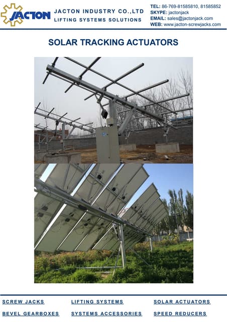 Dc 12v 24v 36v solar panel tracking using screw jacks, solar tracker ...