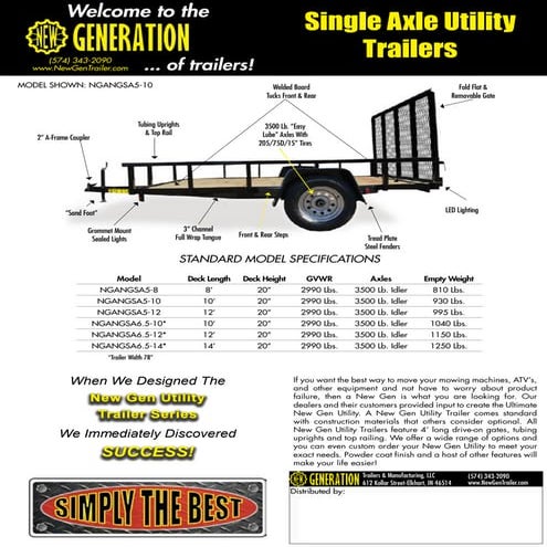 Single axle trailer | PDF