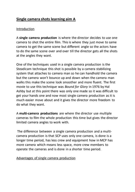 Filming Equipment Review | PPT