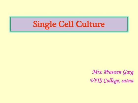 Callus culture - Plant Tissue Culture | PPT