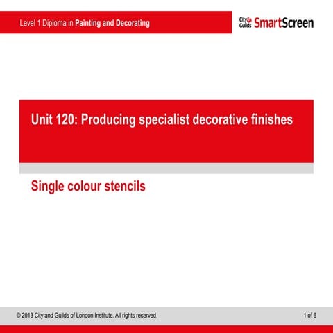 Single colour stencils | PPT
