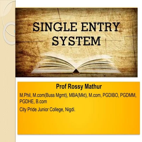 Essentials of single entry System and case study.pptx