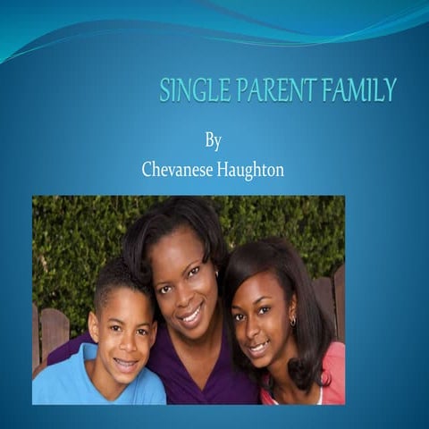 Single parent family | PPTX