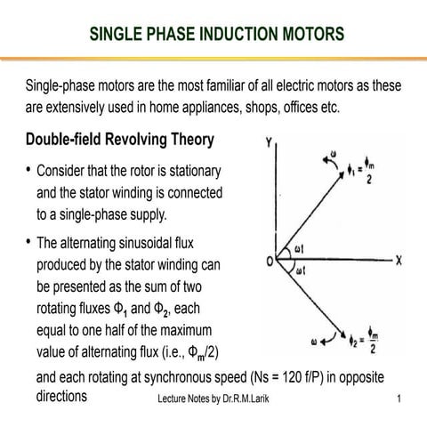 Single phase induction motor | PDF