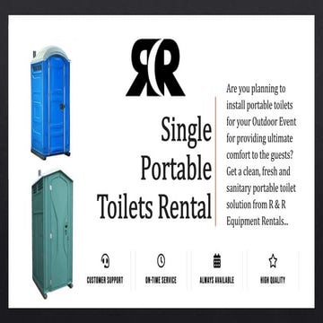 Single Portable Toilets Rental | PPT