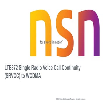 Single Radio Voice Call Continuity (SRVCC) to WCDMA.pptx