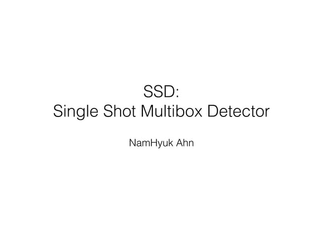 Single Shot Multibox Detector Pdf Cameras And Camcorders Consumer