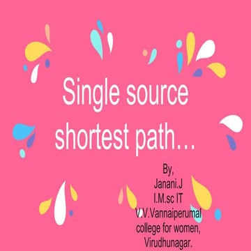 Single Source Shortestpath Ppt