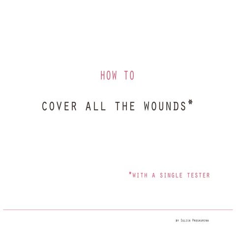 Single Tester to Cover All The Wounds | PDF