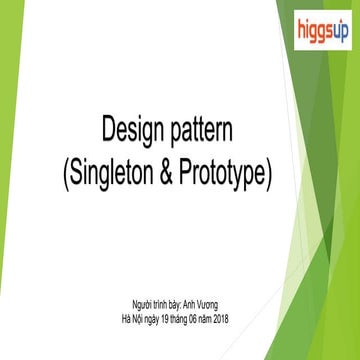 Singleton and Prototype Pattern | PPTX