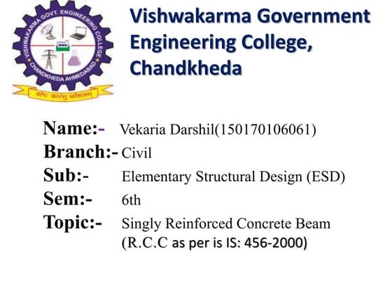 Singly reinforced beam ast - over reinforced | PPTX | Civil Engineering ...