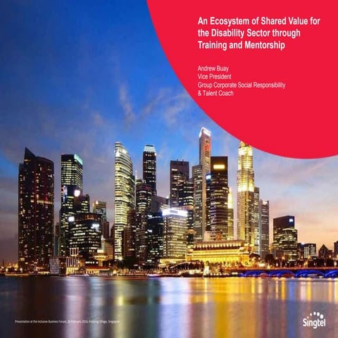 An Ecosystem of Shared Value for the Disability Sector Through Training ...