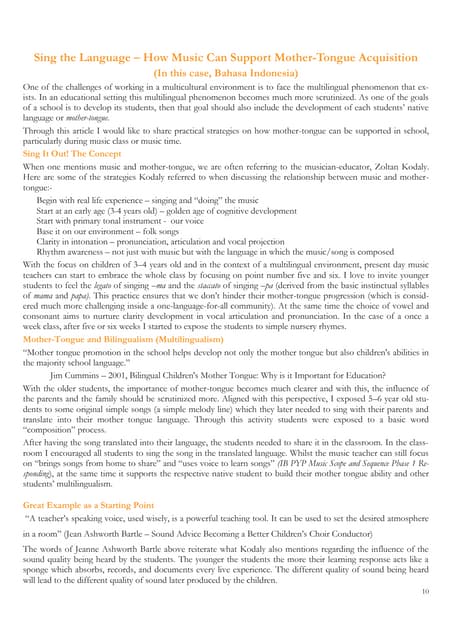 Theory Behind Using Music to Teach English as a Second Language