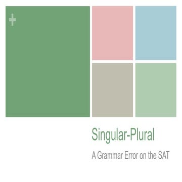 Singular plural lesson | PPTX