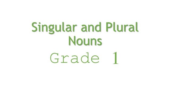 SINGULAR & PLURAL NOUNS _ Grade 2.pptx