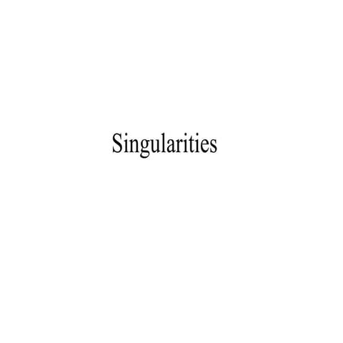 Singularity and it's Types of a Complex Function | PPTX