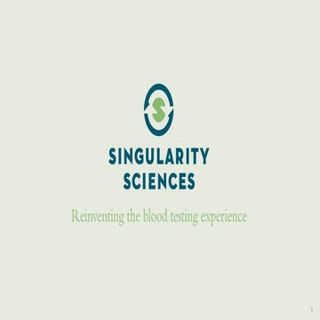 Singularity Sciences Pitch Deck | PDF