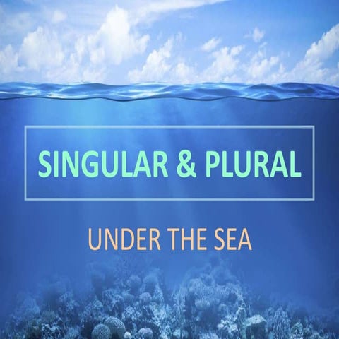 Singular plural sea | PPTX