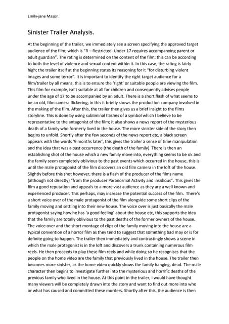 Conventions Of A Film Trailer | PPTX | Soundtracks, TV and Showtunes | Music