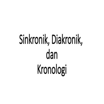 berpikir diakronis dan sinkronik dalam sejarah | PPTX