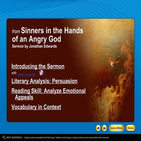 "Sinners in the Hands of an Angry God" | PPT