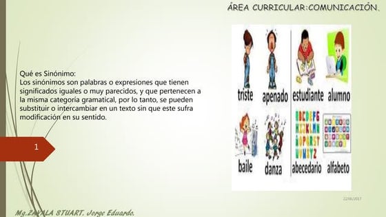 Infografía Sinónimos y Antónimos. | PDF