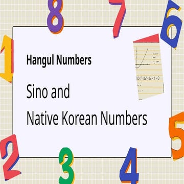 sino and native korean numbers sino and native korean numbers.pptx