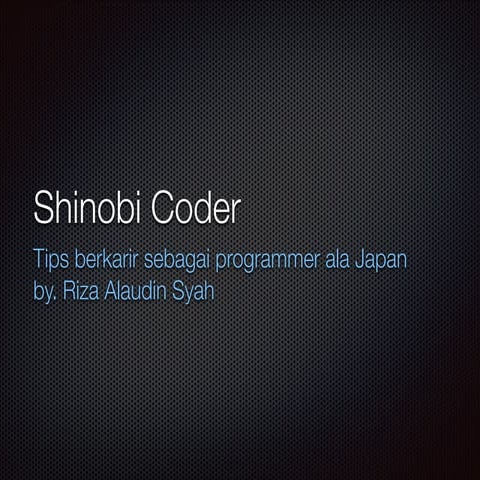 Sinobi coder | PPT