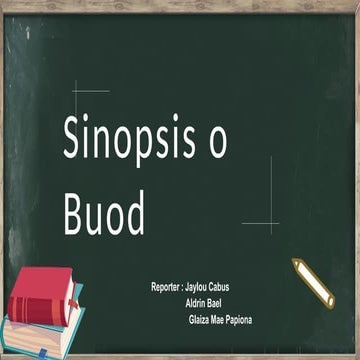 Sinopsis o Buod-WPS Office SAMPLE ONLY.PPTX