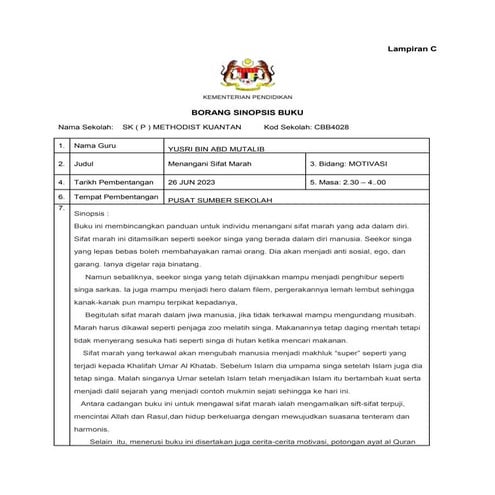 synopsis SPLKM 2 2023 bacaan buku ilmiah sekolah.doc