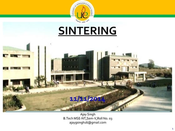 Sintering | PPT