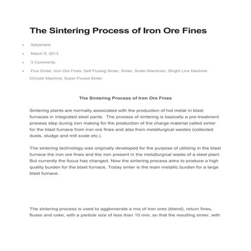 Sintering process of Iron Ore General.docx