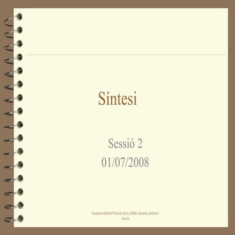 Sintesi 2 | PPT