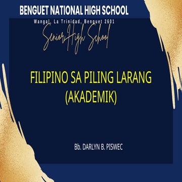 Sintesis sa Filipino sa Piling Larang.pptx