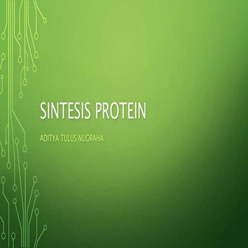 Sintesis protein | PPTX