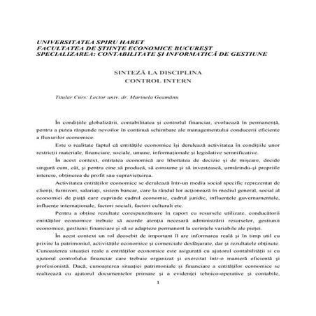 Sinteza control_intern | PDF