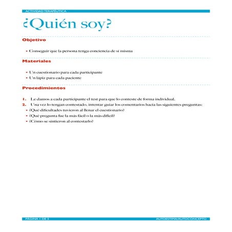¿Quién soy? | PDF