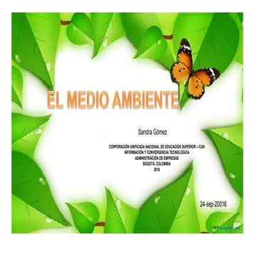 EL MEDIO AMBIENTE | PPTX