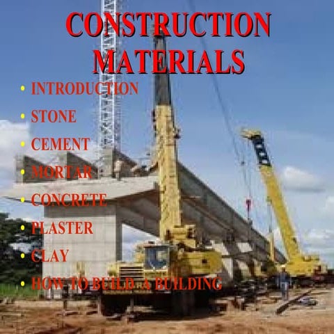 Construction materials | ODP