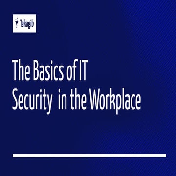 IT Security Fundamentals and importance in workplace | PDF
