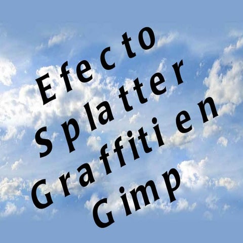 Como hacer efecto Graffiti en Gimp | ODP