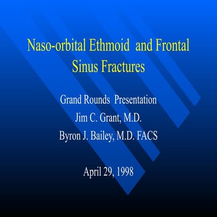 Sinus fractures of the facial skeleton.pptx