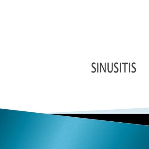 Sinusitis | PPTX