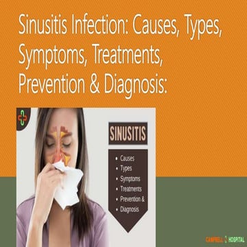 Sinusitis Infection: Causes, Types, Symptoms, Treatments, Prevention ...