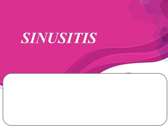 Sinusitis | PPTX